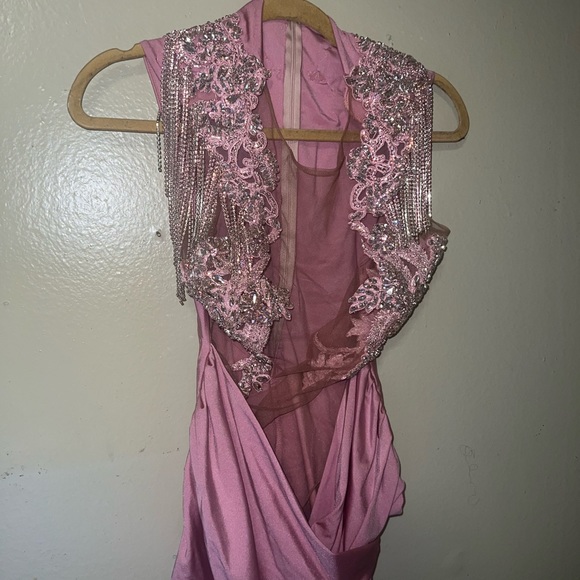 Dresses | Pink Transparent Mesh Dress | Poshmark